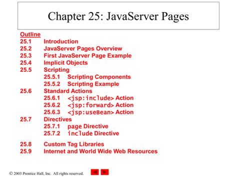 Chapter Javaserver Pages