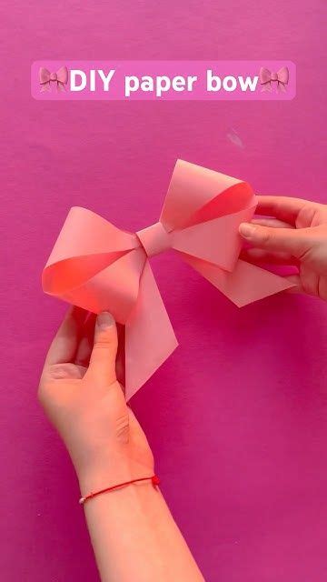 How To Make A Paper Bow🎀 In 2025 Paper Bow Paper Bows Diy Bows Diy