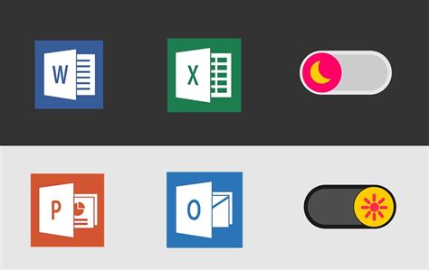 如何在Microsoft Office程序中启用暗黑模式 INFOXIAO