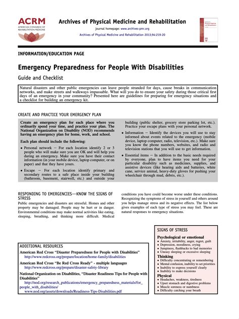 Emergency Preparedness For People With Disabilities Trainings