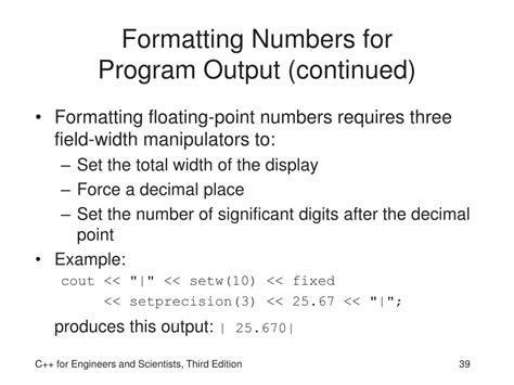 Ppt Chapter 3 Assignment Formatting And Interactive Input
