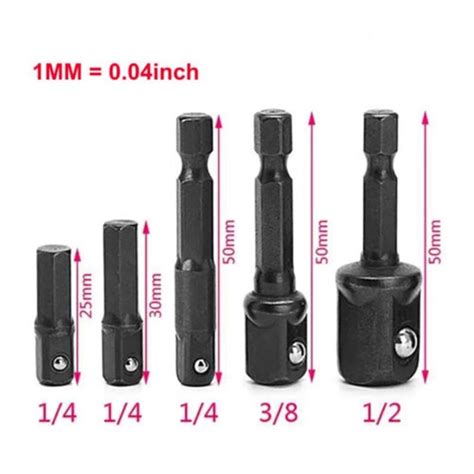 PCS SOCKET BIT Adapter Tool Power Extension Bar Set Kit Hot Durable Useful DIY PicClick AU