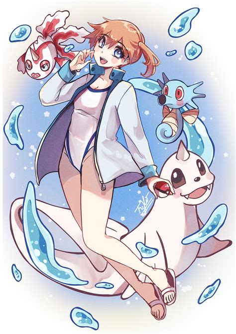Misty Goldeen Horsea And Seel Pokemon And 2 More Drawn By Fukosshi
