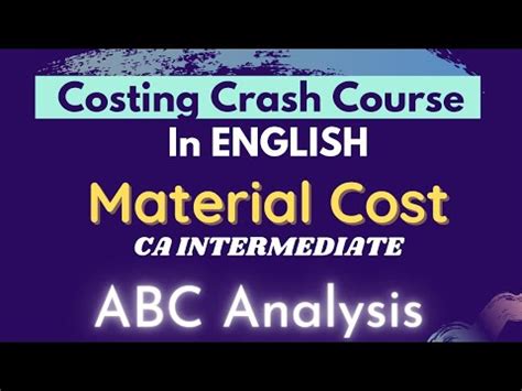 ABC Analysis Video Lecture CA Foundation