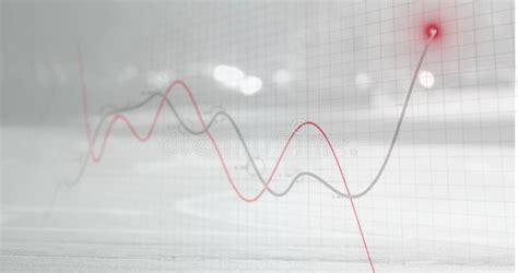 Composite Of Landscape And Data Processing With Red Dot Stock Illustration Illustration Of