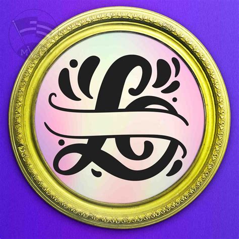 Letter L Split Monogram Svg Eps Dxf Png Bundle To Make Personal Reunion