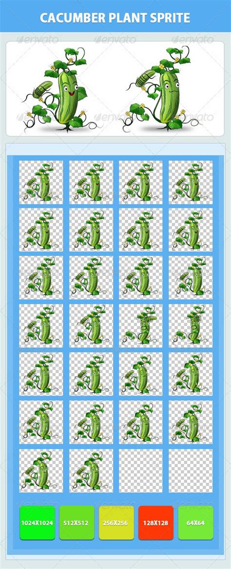 Cucumber Plant Game Sprite Plant Games Cucumber Plant Sprite