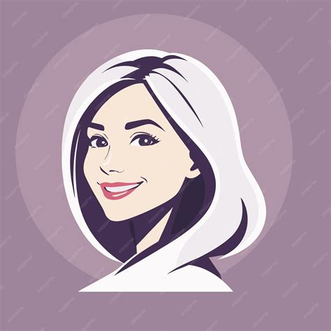 Premium Vector Cute Woman Avatar Profile Vector Illustration