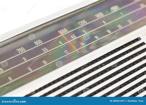 Old Time Radio Selector Close Up Stock Image Image Of Portable