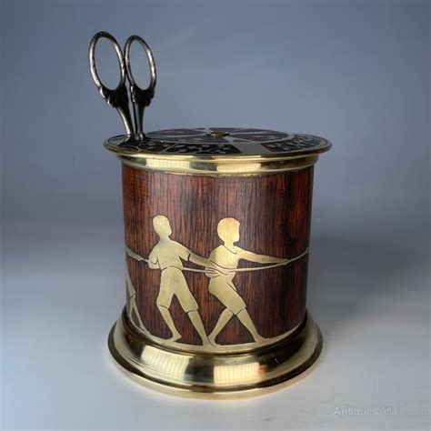 Antiques Atlas Art Nouveau Brass And Rosewood String Pot By Erhard