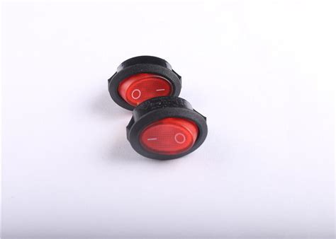 10a 250vac Red Illuminated Rocker Switch On Off Ul Vde Certificate