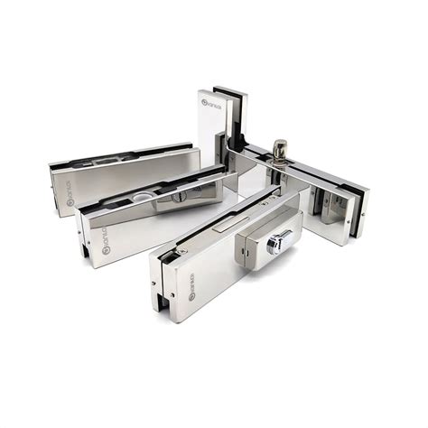 Mirror Finish Stainless Steel Frameless Glass Door Bottom Patch Fitting