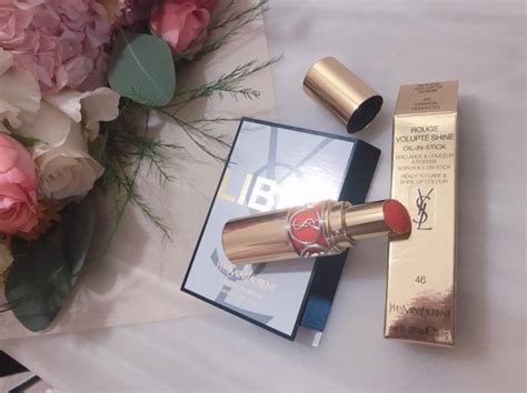 입생로랑 루쥬 볼립떼 샤인 46호 오랑쥬 빼르펙토 생일선물 후기 네이버 블로그