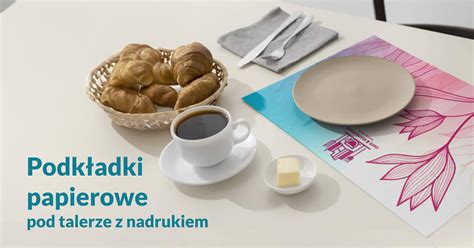 Podk Adki Papierowe Pod Talerze Do Restauracji Z Nadrukiem Marka Plus