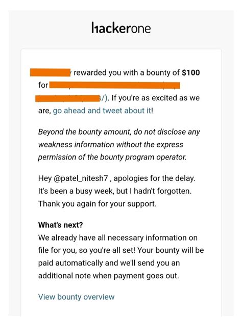 Bugbounty Cybersecurity Hackforgood Nitesh Patel