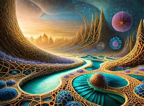 Premium Photo Navigate The Intricate Patterns Of A Microscopic World