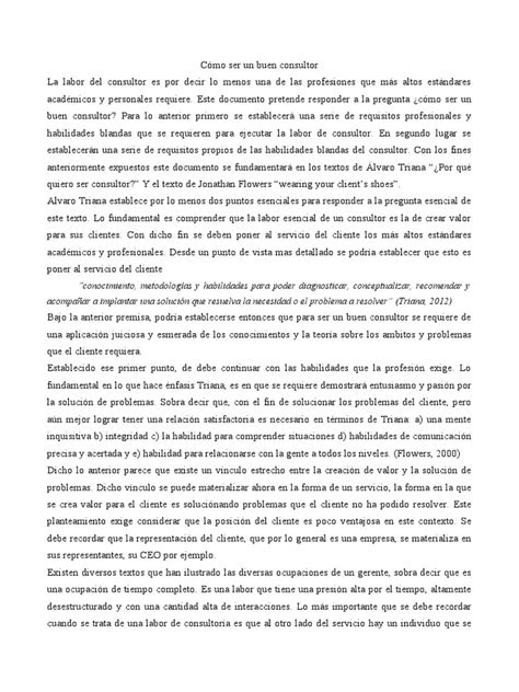 Como Ser Un Buen Consultor Pdf Ciencia Cognitiva Cognición