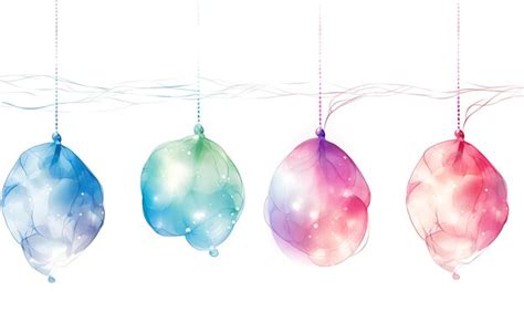 Premium Photo Watercolor Of Nylon Invisible Thread String With
