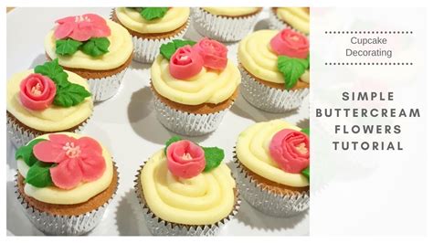Cupcake Decorating Buttercream Flower Cupcakes 🧁 Youtube