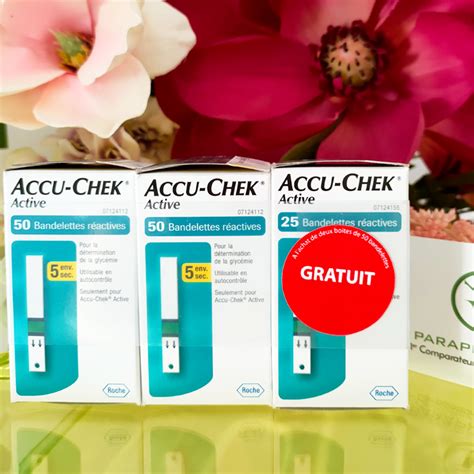 Accu Chek Active Pack Promo 100 Bandelettes 25 Bandelettes Gratuites