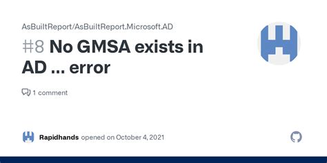 No Gmsa Exists In Ad Error · Issue 8 · Asbuiltreportasbuiltreport