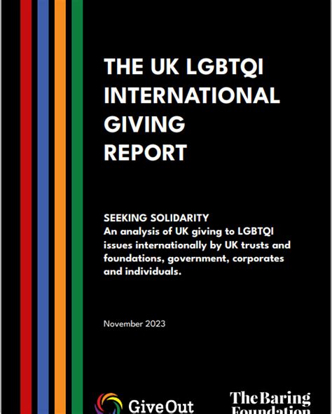 The Uk Lgbtiqi International Giving Report The Baring Foundation