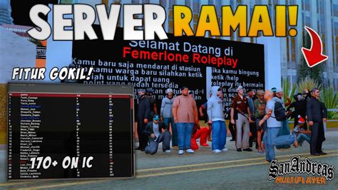 SERVER ROLEPLAY ANDROID RATUSAN PLAYER FITUR GOKIL REVIEW SERVER GTA SAMP ROLEPLAY INDONESIA
