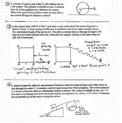 solved a cylinder of mass m and radius r rolls without slip