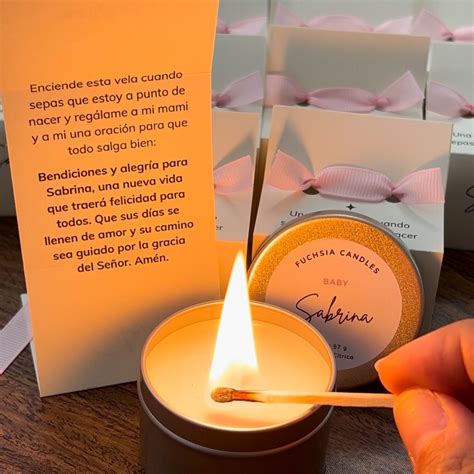 Recuerdos Para Baby Shower Fuchsia Candles