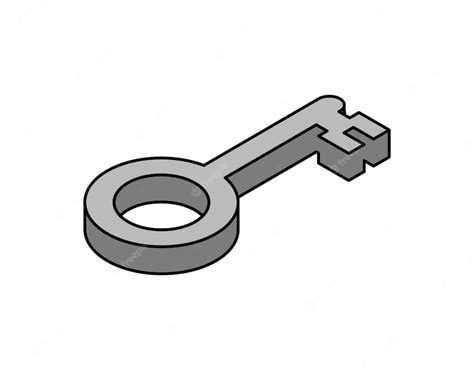 Premium Vector Key Isometric Design Icon Vector Web Illustration 3d Colorful Concept