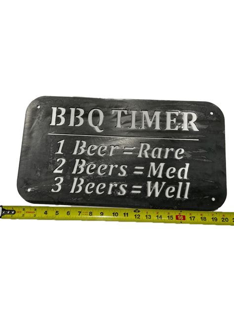 Bbq Timer 20″ X 11″ Schultz Metals