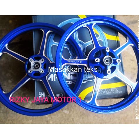 Jual VELG MANDALIKA TROMOL BESAR YAMAHA MODEL ENKEI Double Disc PNP