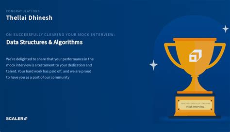 Finished A Mock Interview On Data Structures And Algorithms Thellai