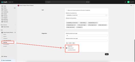 Manage Pagination Style