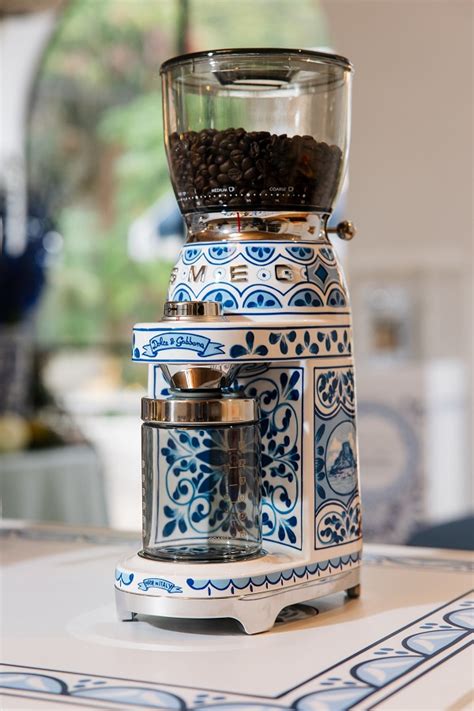 Smeg X Dolce Gabbana Blu Mediterraneo Launchcoffee Grinder Crop