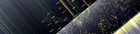 Abstract Background Grid N Chaotic Web Glow And Data Plexus Wireframe Concept In Virtual Space