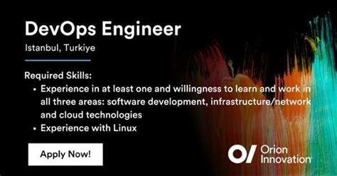 Orion Innovation Turkey On Linkedin Devopsengineer Devops Job Softwarejobs Itjobs