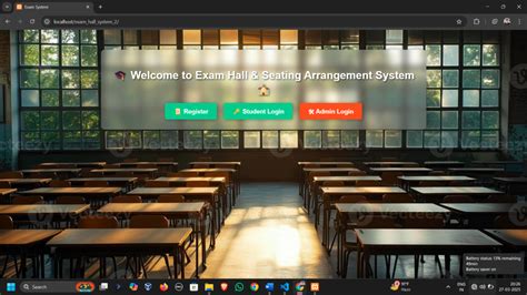 Exam Hall And Seating Arrangement System Php Mysql Project With Source Code