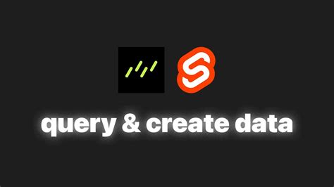 Query And Create Data With Drizzle Orm And Sveltekit Youtube