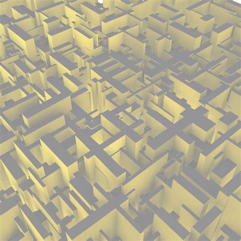 Mist Architectural Render Of 3d Illustration Cover Stock Illustration