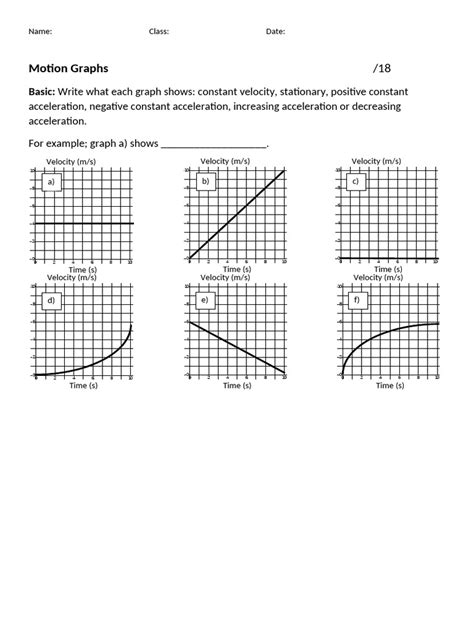 Hw 3 Motion Graphs Pdf