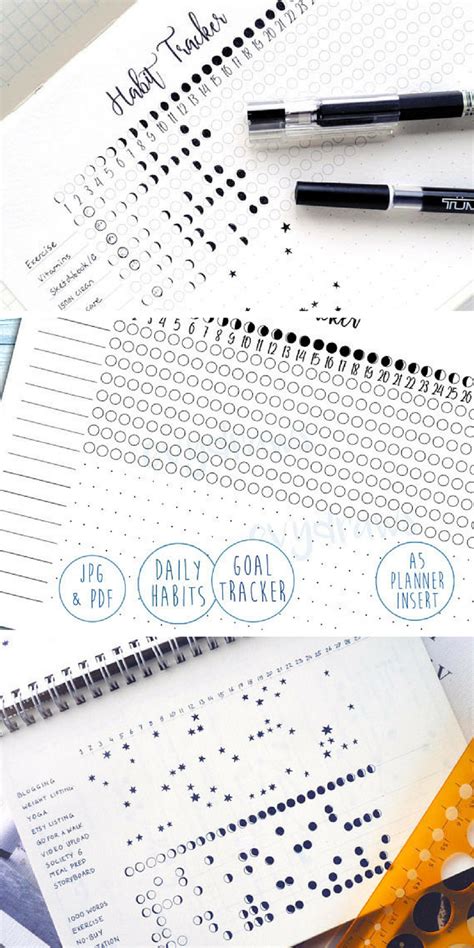 First Class Habit Tracker Ideas Graph Paper Bullet Journal