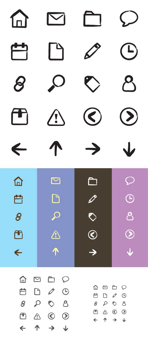 Free Marker Style Icon Set