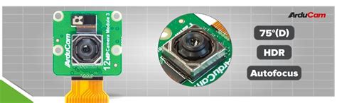 Arducam For Raspberry Pi Camera Module 3 12mp Imx708 75° D Autofocus Pi Camera V3
