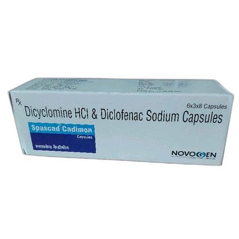 Dicyclomine HCL Diclofenac Sodium Capsules At Box In Indore ID