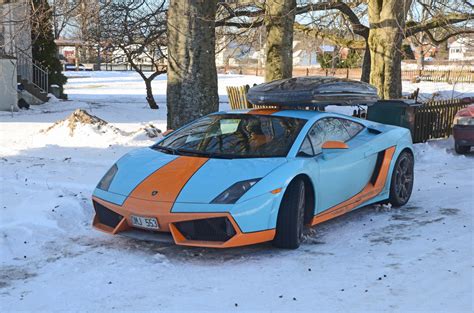 Sfondi Strada La Neve Inverno Lamborghini Gallardo Auto Sportiva
