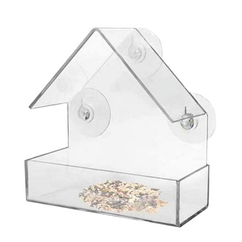 Clear Window Bird Feeder For Outside Large Acrylic Window Bird