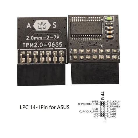 Bigbagph Tpm 20 Encryption Processor Lpc Interface Board Remote