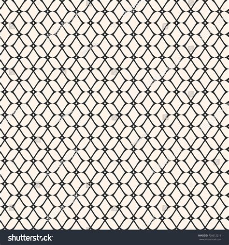 Elegant Mesh Seamless Pattern Thin Wavy Stock Vector Royalty Free