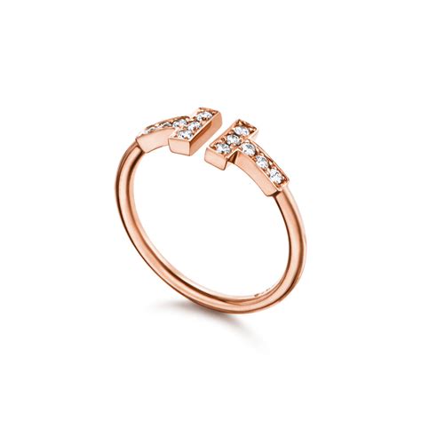 티파니 T 다이아몬드 와이어 링 로즈 골드 Tiffany And Co 티파니앤코